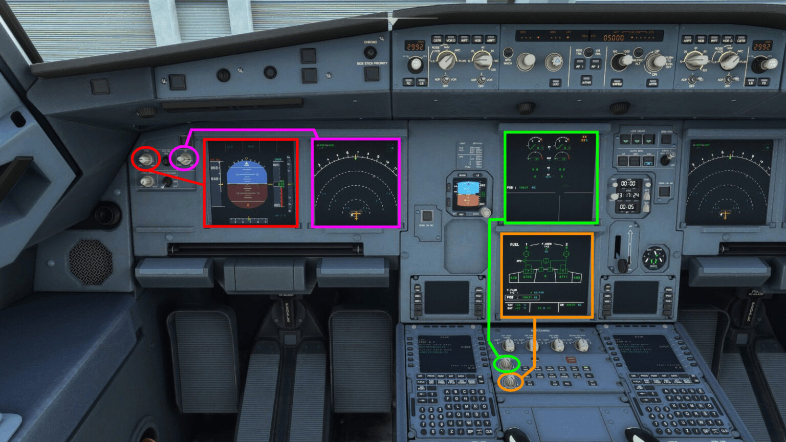 [MSFS2020/MSFS2024] 計器パネル、照明の明るさ調整方法(A320neo) | Microsoft Flight ...
