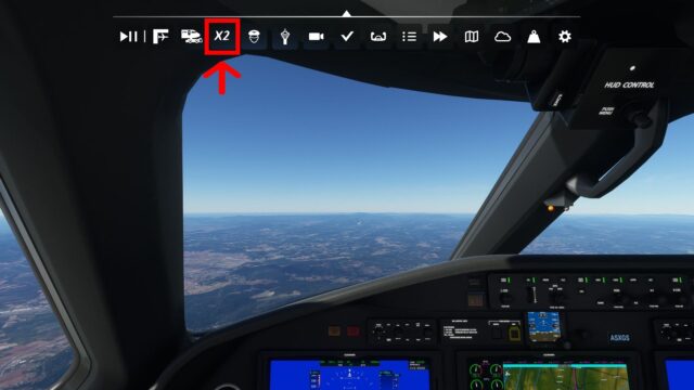 ツールバーからシミュレーション速度を変更できるアドオン:MSFS | Microsoft Flight Simulatorで世界一周